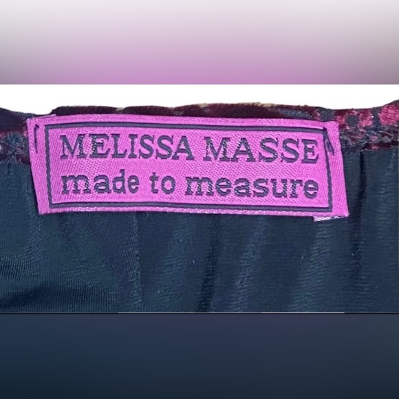 Melissa Masse | Dresses | Melissa Masse Tapestry Red Velvet Maxi Faux ...